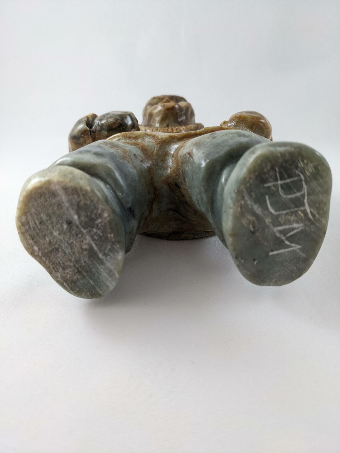 Soapstone Carving – Inuk Man-One - Arctic Carvings